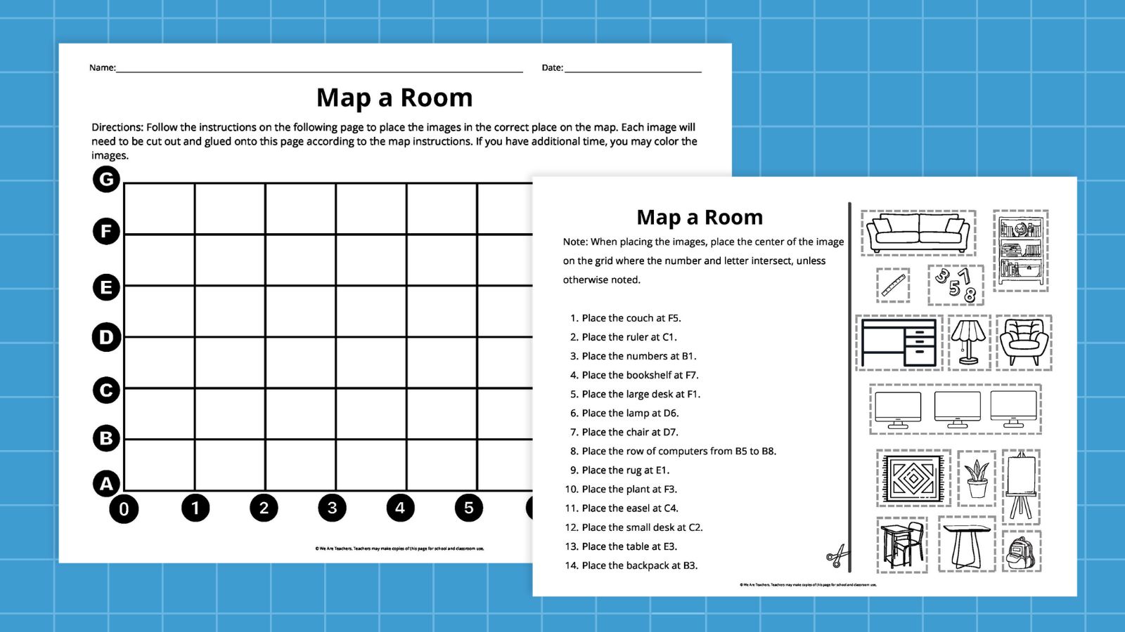 Map Skills Worksheets (Free Printable Bundle) - Classroom