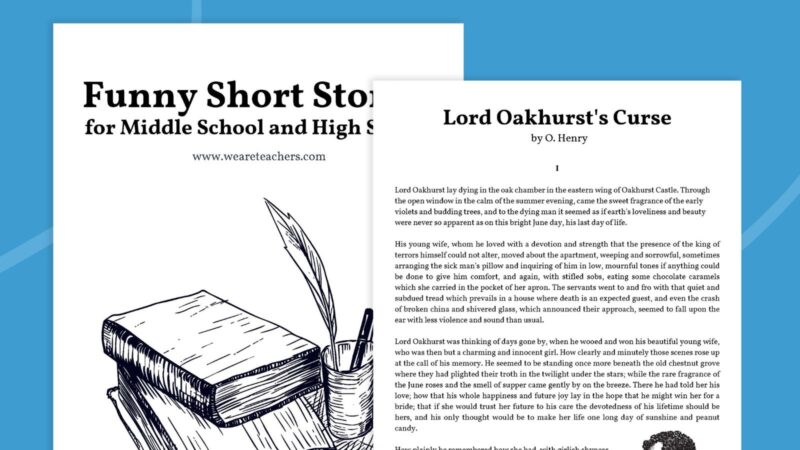 21 Best Funny Short Stories To Teach in Middle and High School - Classroom