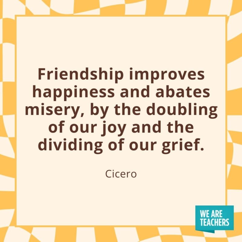 100 Friendship Quotes That Remind Us Why We're Better Together - Classroom