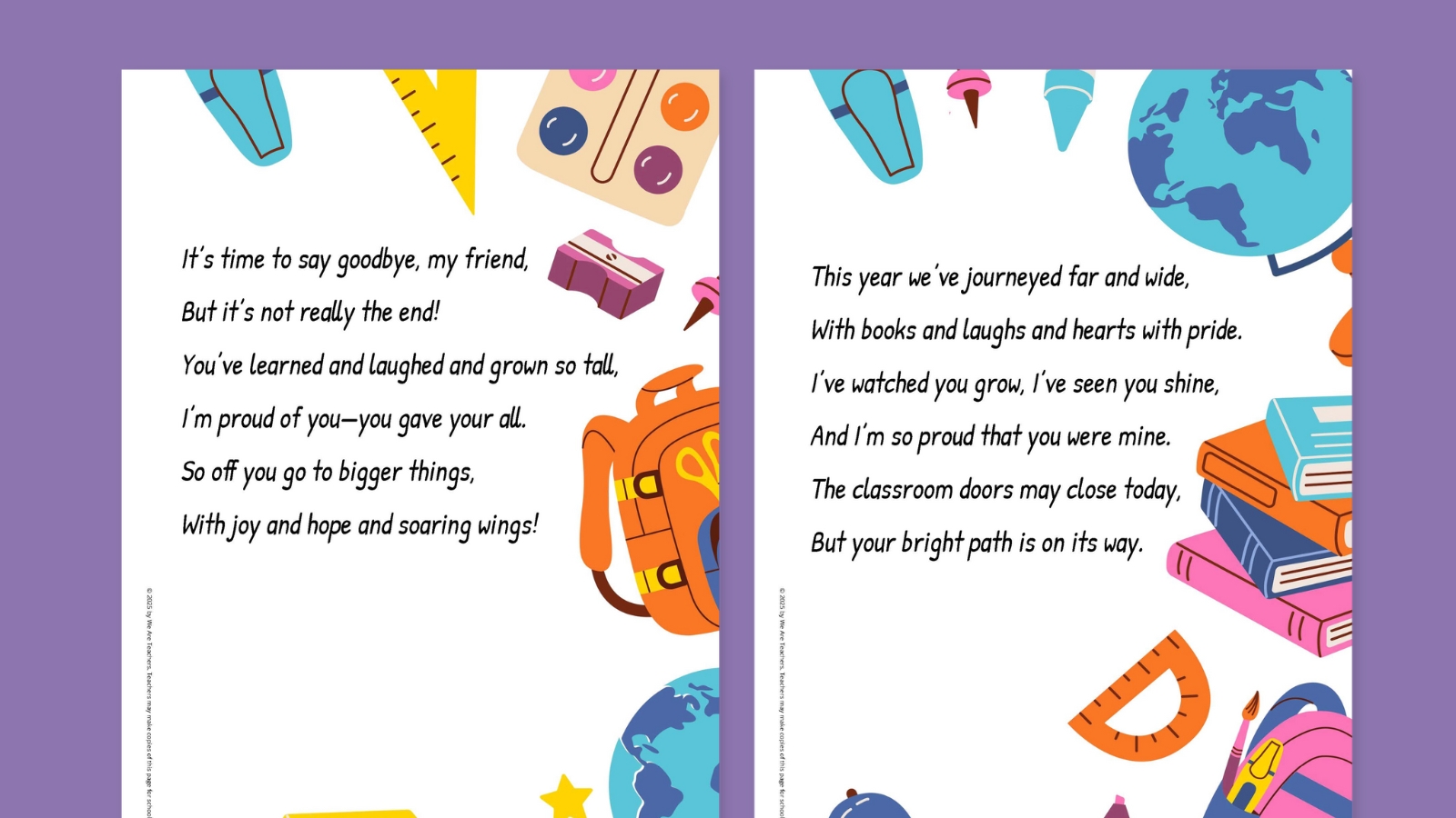 6 End-of-Year Letters to Students (Free Editable Templates) - Classroom