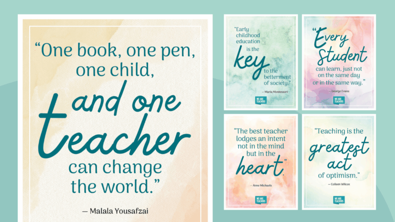 64 Inspirational Quotes for Teachers, Plus a Free Printable - Classroom