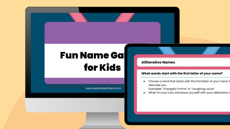 35 Fun Name Games To Try With Your New Class - Classroom